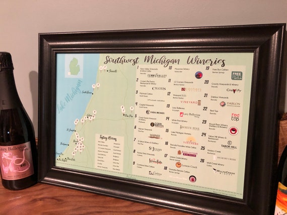 Southwestern Michigan Wineries Map France Map Of Vineyards Wine