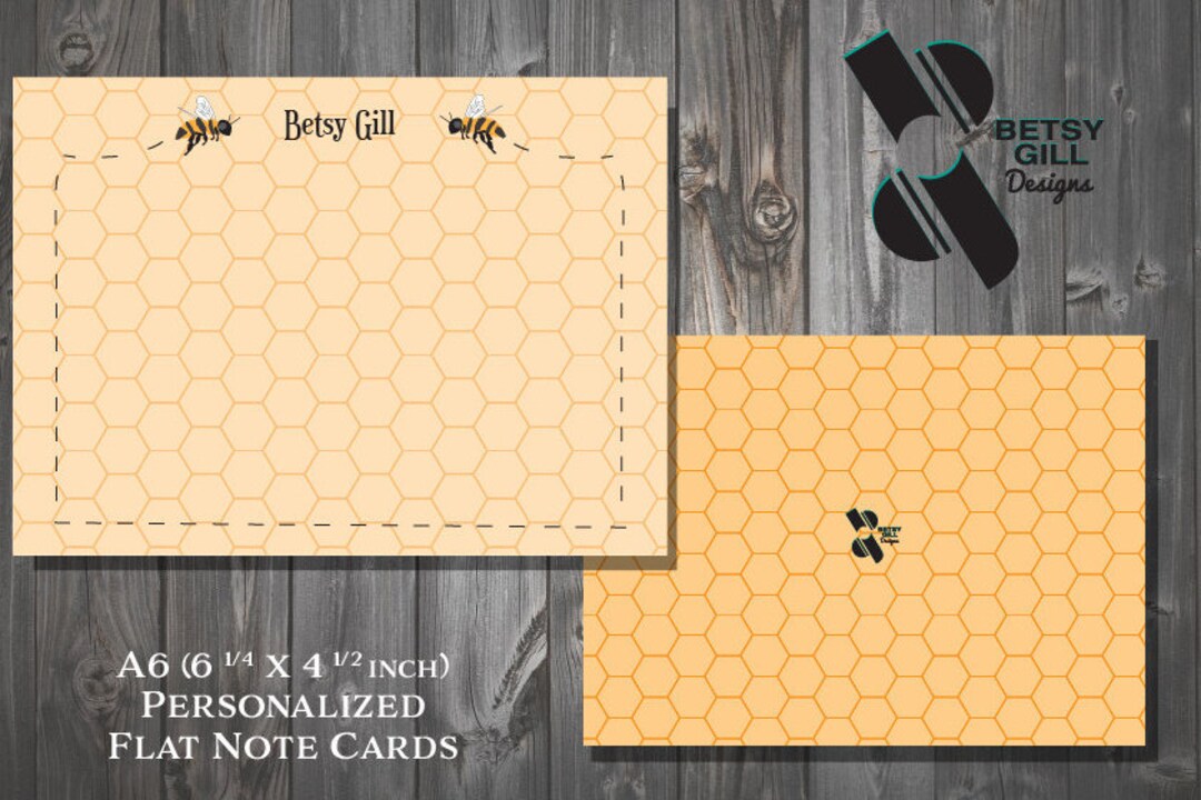 Bumble Bee Stationery Note Cards, Correspondence Cards Personalized - Etsy