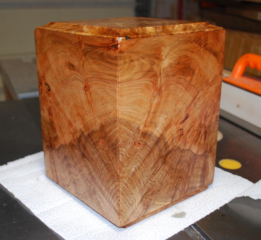 SOLD-CUSTOM Maple Burl Companion Urn-bottom Loading-handcrafted-rare ...
