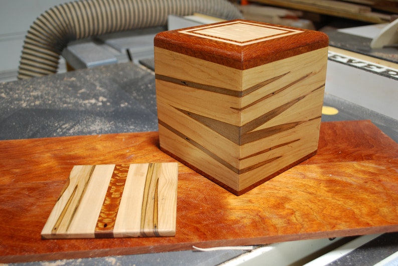 Custom Built Adult Memorial Urn-handcrafted From Ambrosia Maple and ...