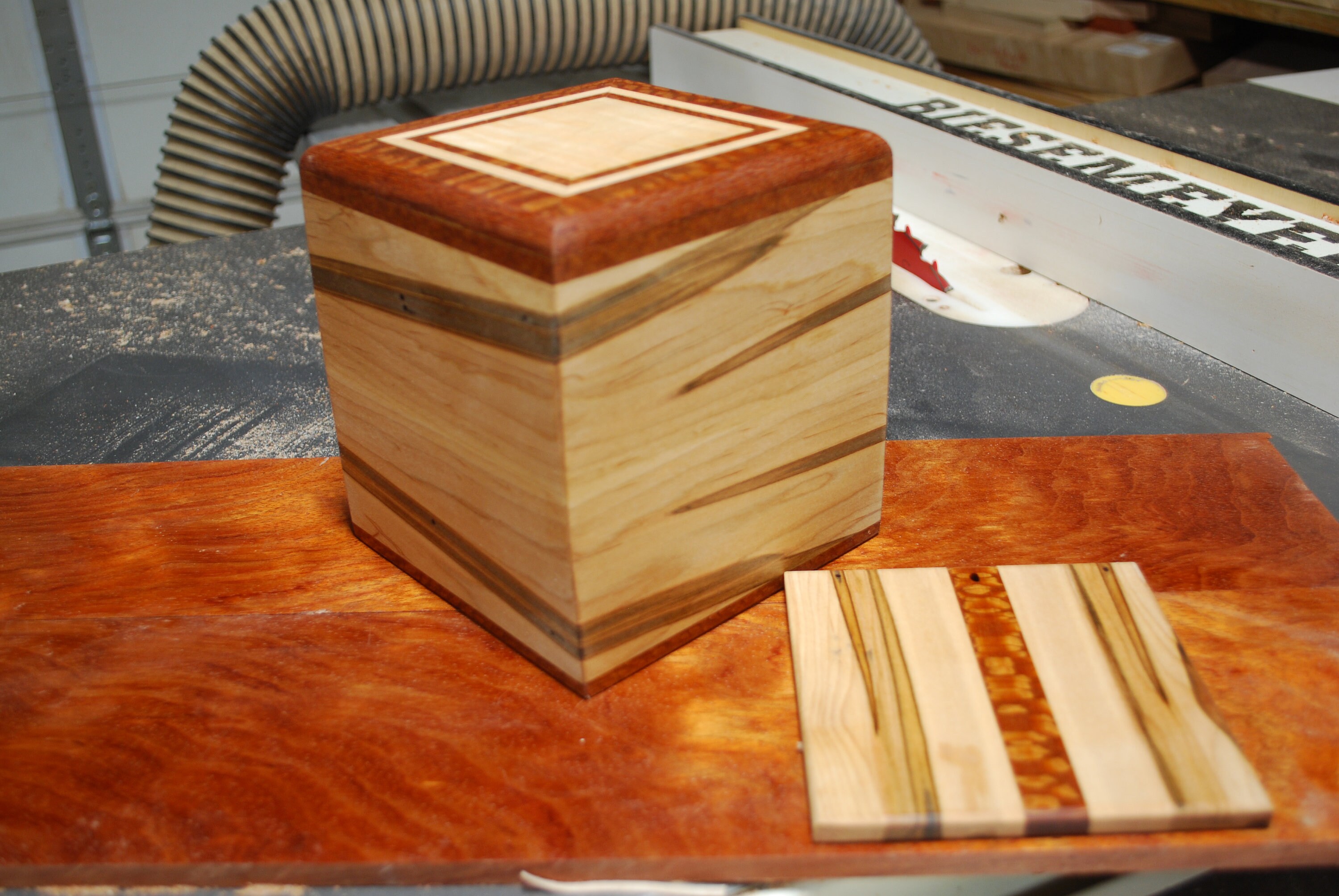 Custom Built Adult Memorial Urn-handcrafted From Ambrosia Maple and ...