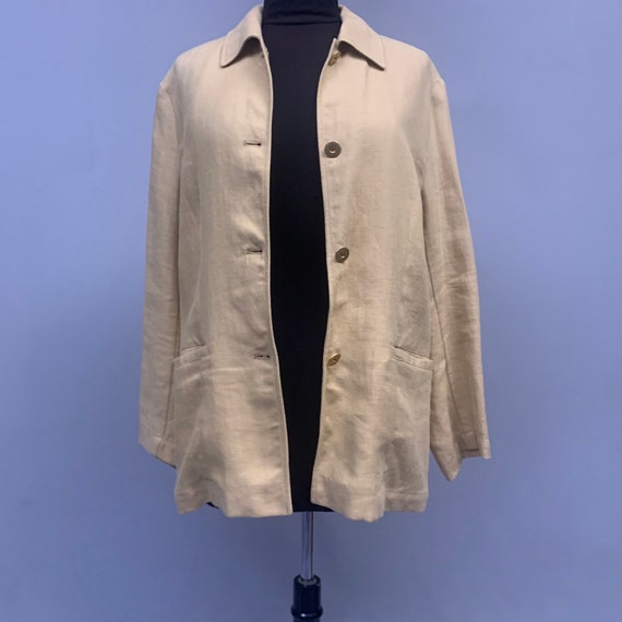 linen chore jacket - Gem