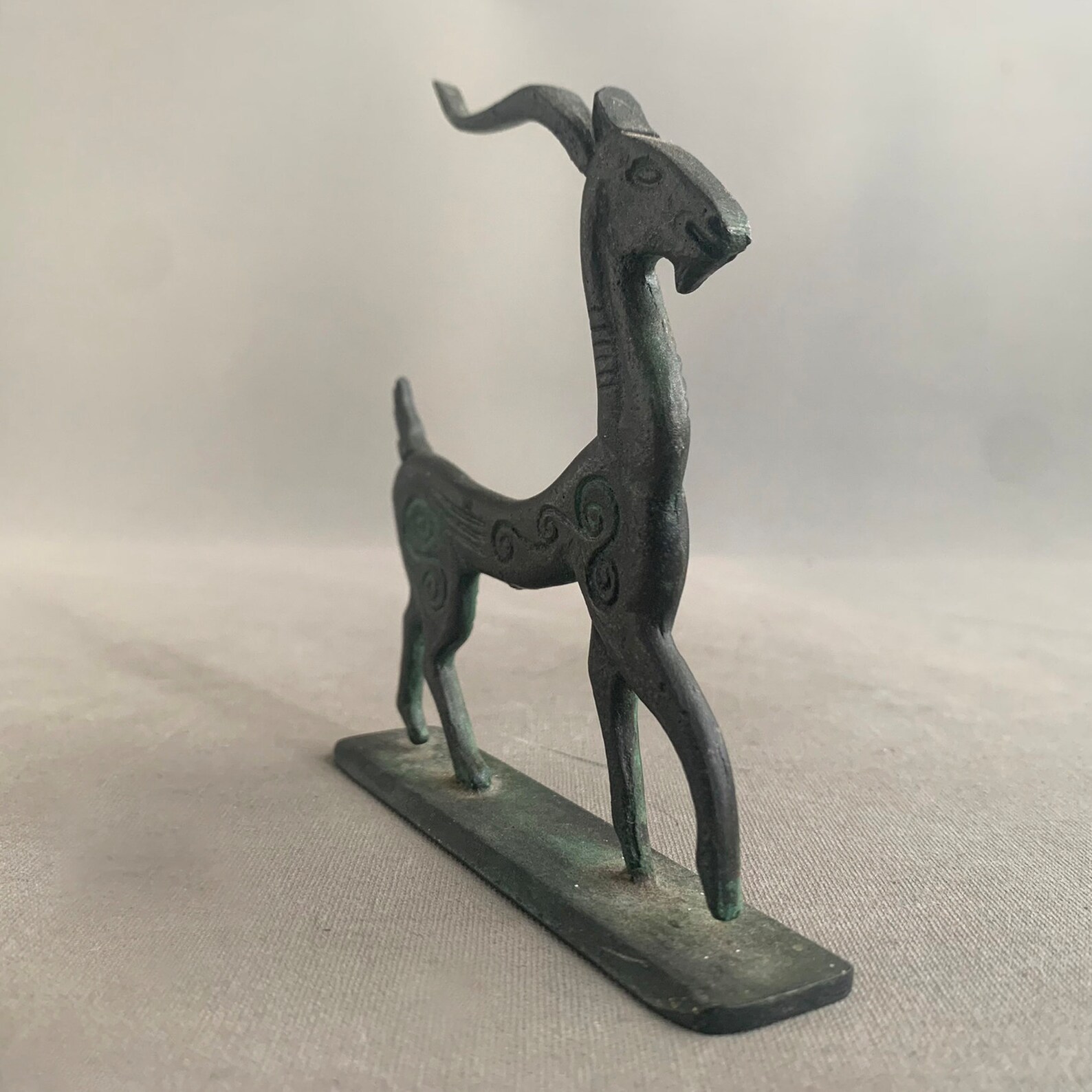 Little Bronze Goat Greek Statue - Etsy UK