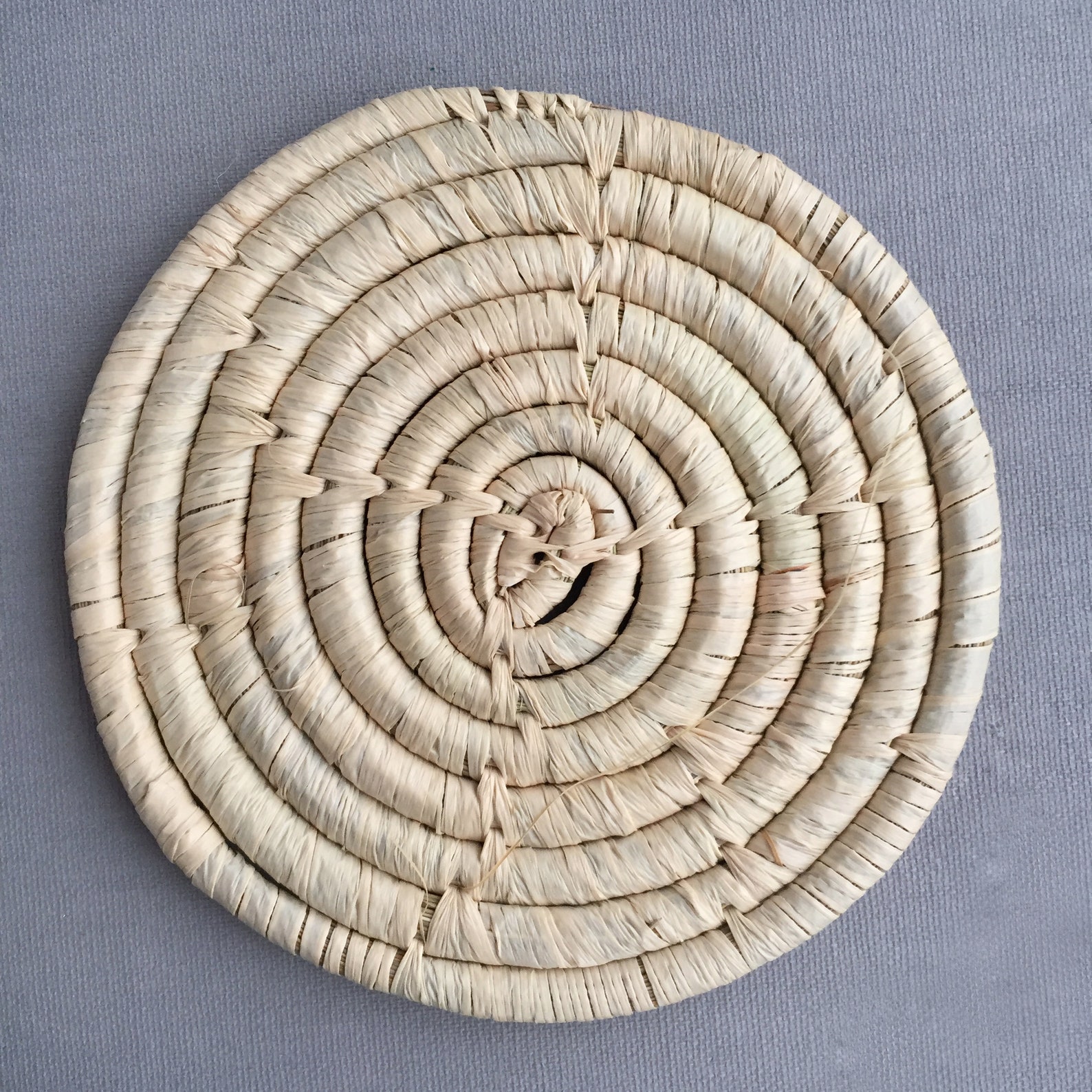 Set of 6 Raffia Coasters - Etsy UK