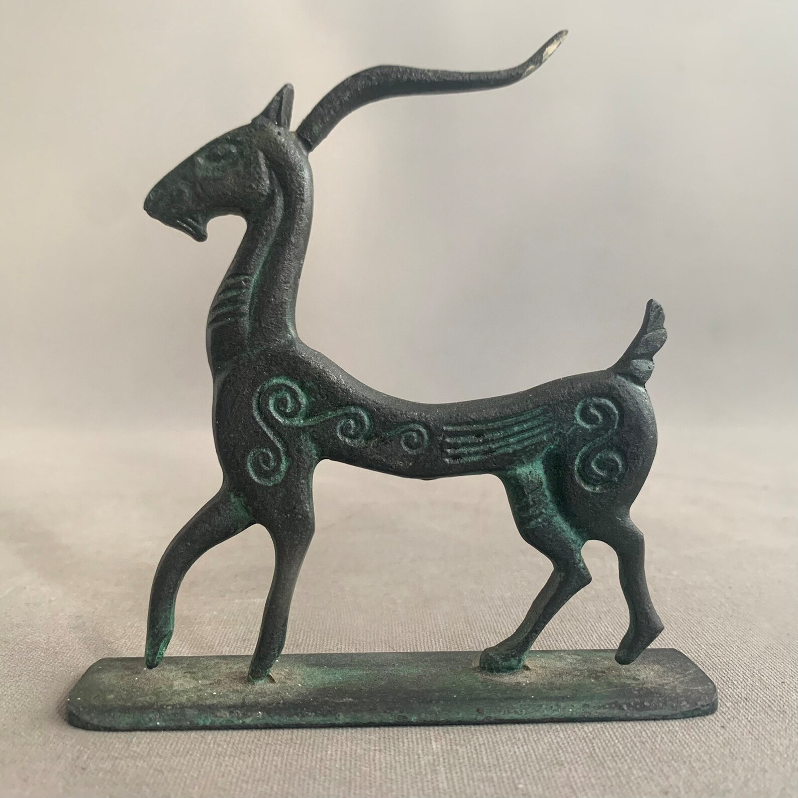 Little Bronze Goat Greek Statue - Etsy UK