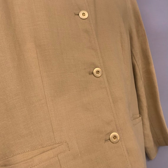 linen chore jacket - Gem