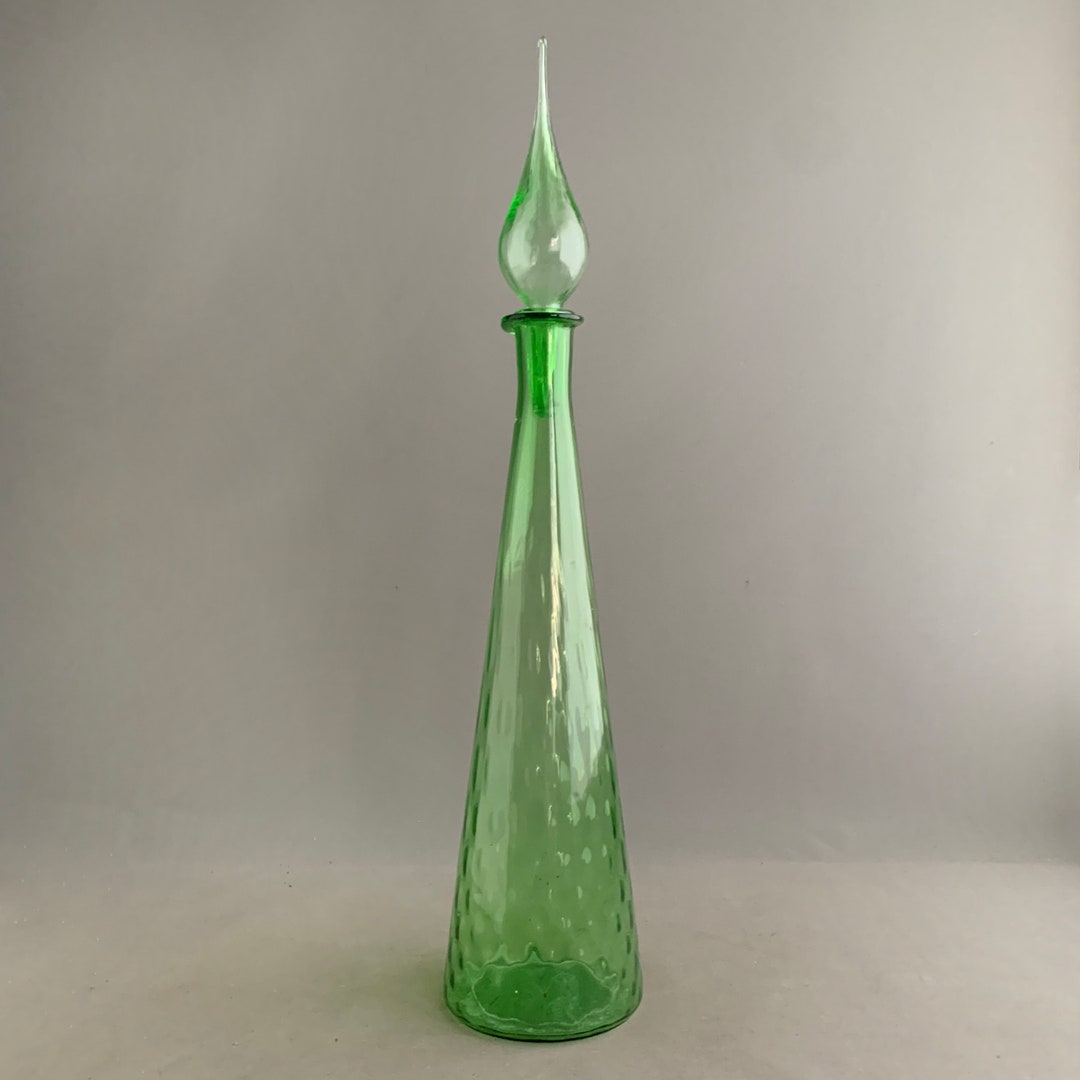 1970s Green Genie Bottle - Etsy