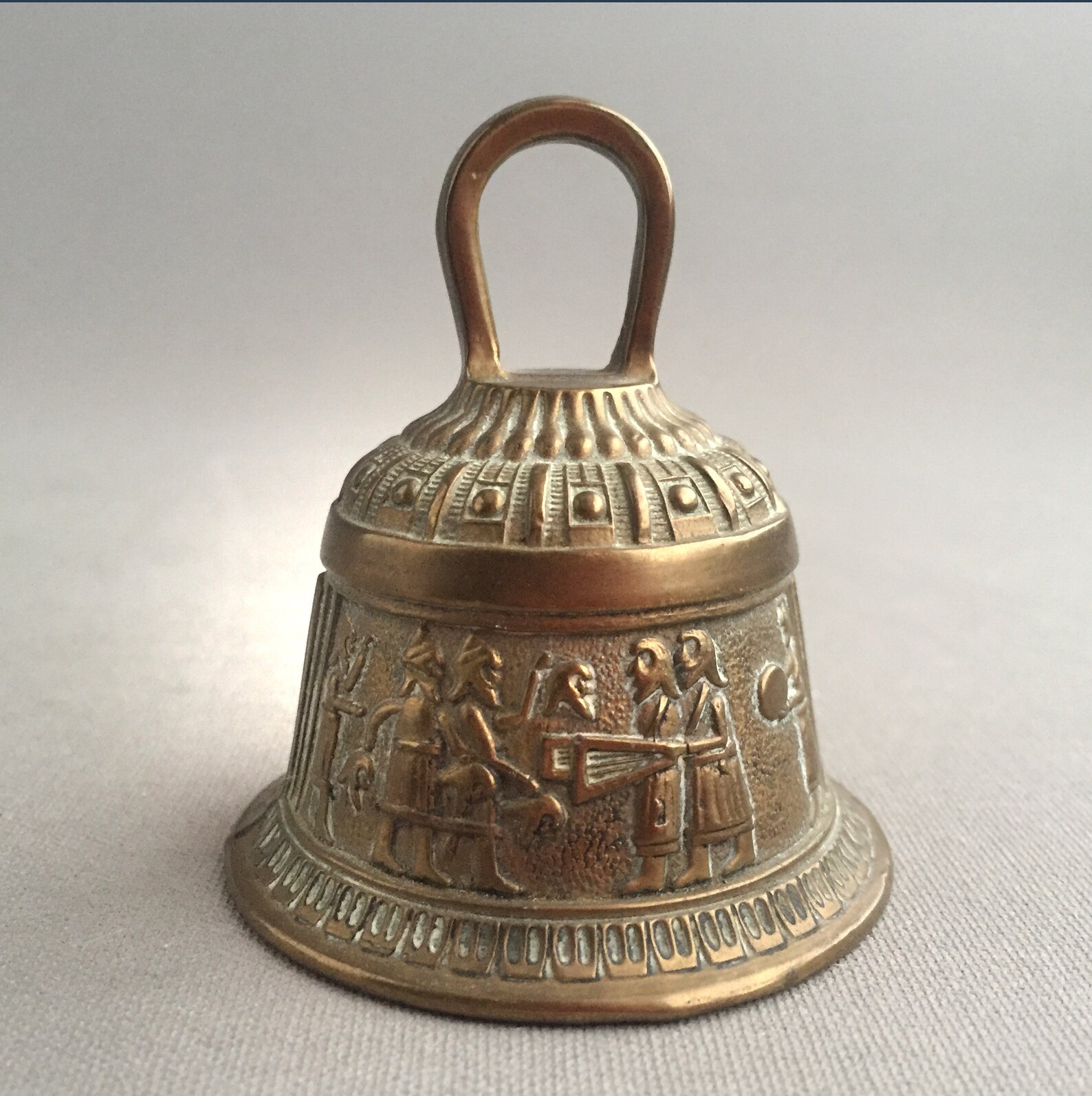 Embossed Brass Bell | Etsy UK