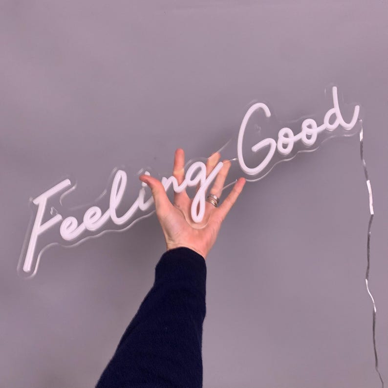 Feeling Good Rainbow Neon Style Led Light - Etsy