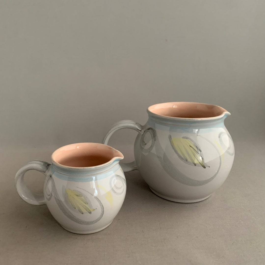Set of Ceramic Denby Jugs - Etsy