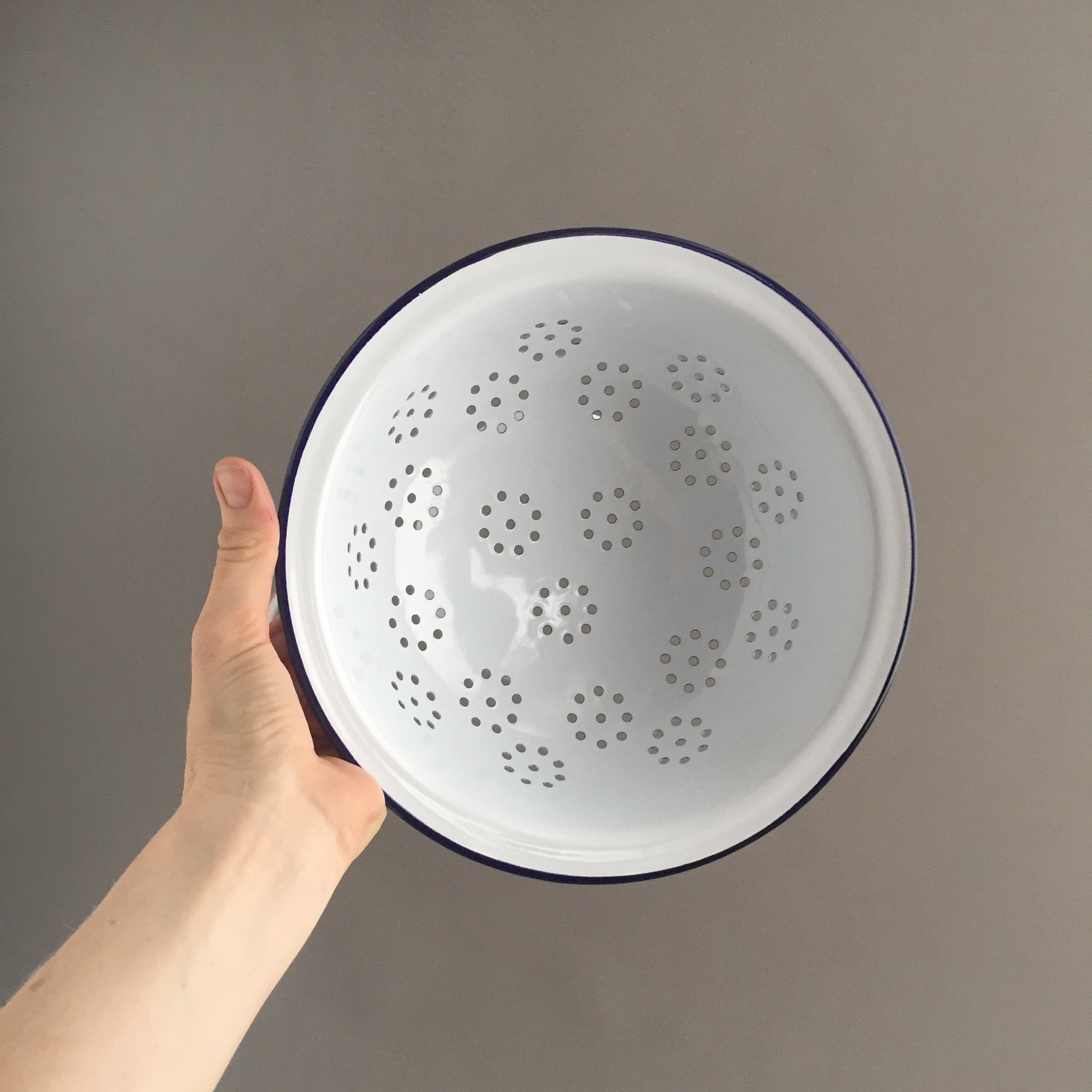 Enamelware Colander - Etsy Australia