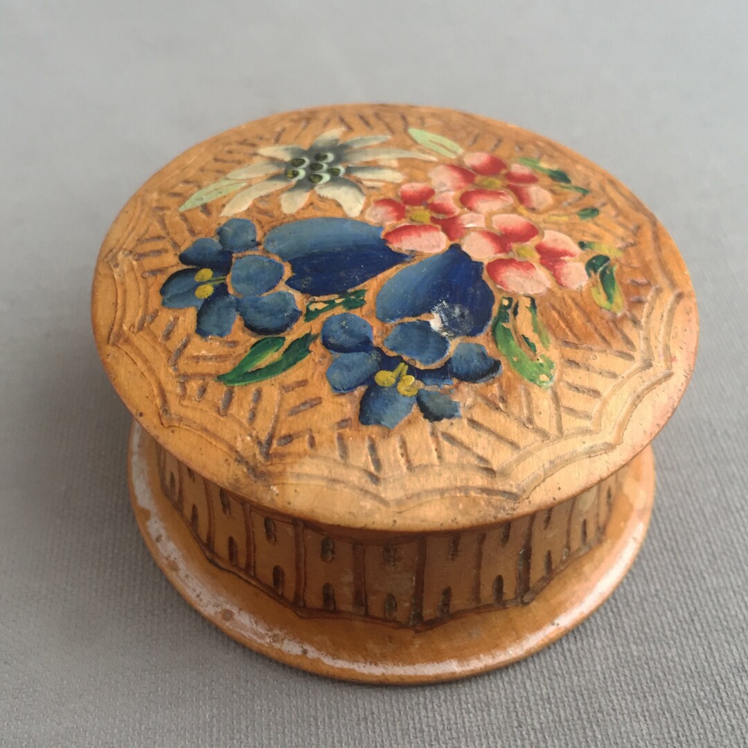 Little Wooden Hand Painted Trinket Box - Etsy