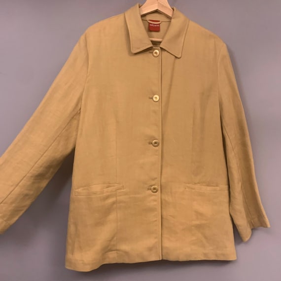linen chore jacket - Gem