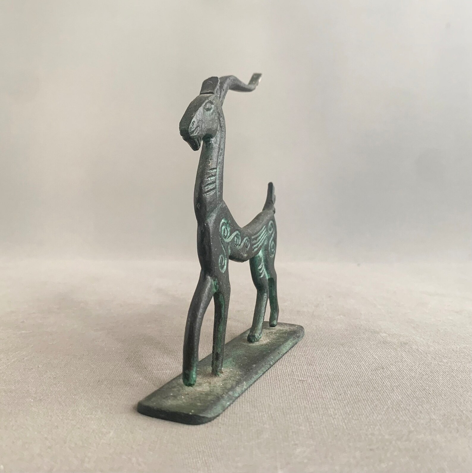 Little Bronze Goat Greek Statue - Etsy UK
