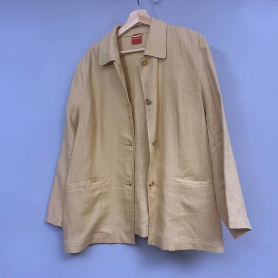 linen chore jacket - Gem