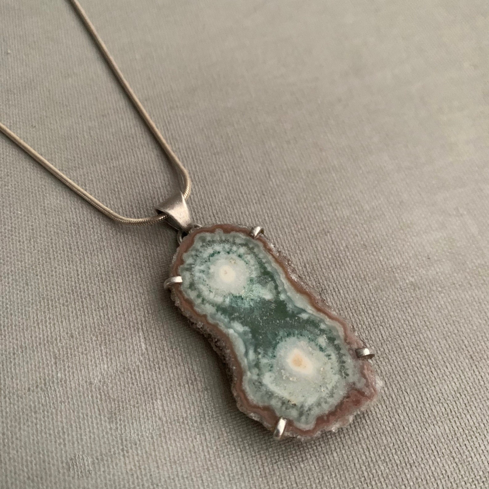 Agate Stone Pendant - Etsy