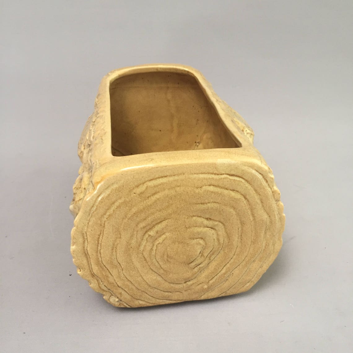 Ceramic log planter | Etsy