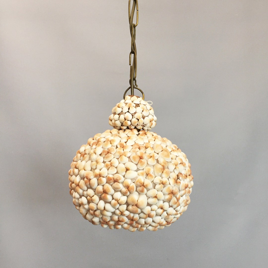 1960s Shell Pendant Lamp - Etsy
