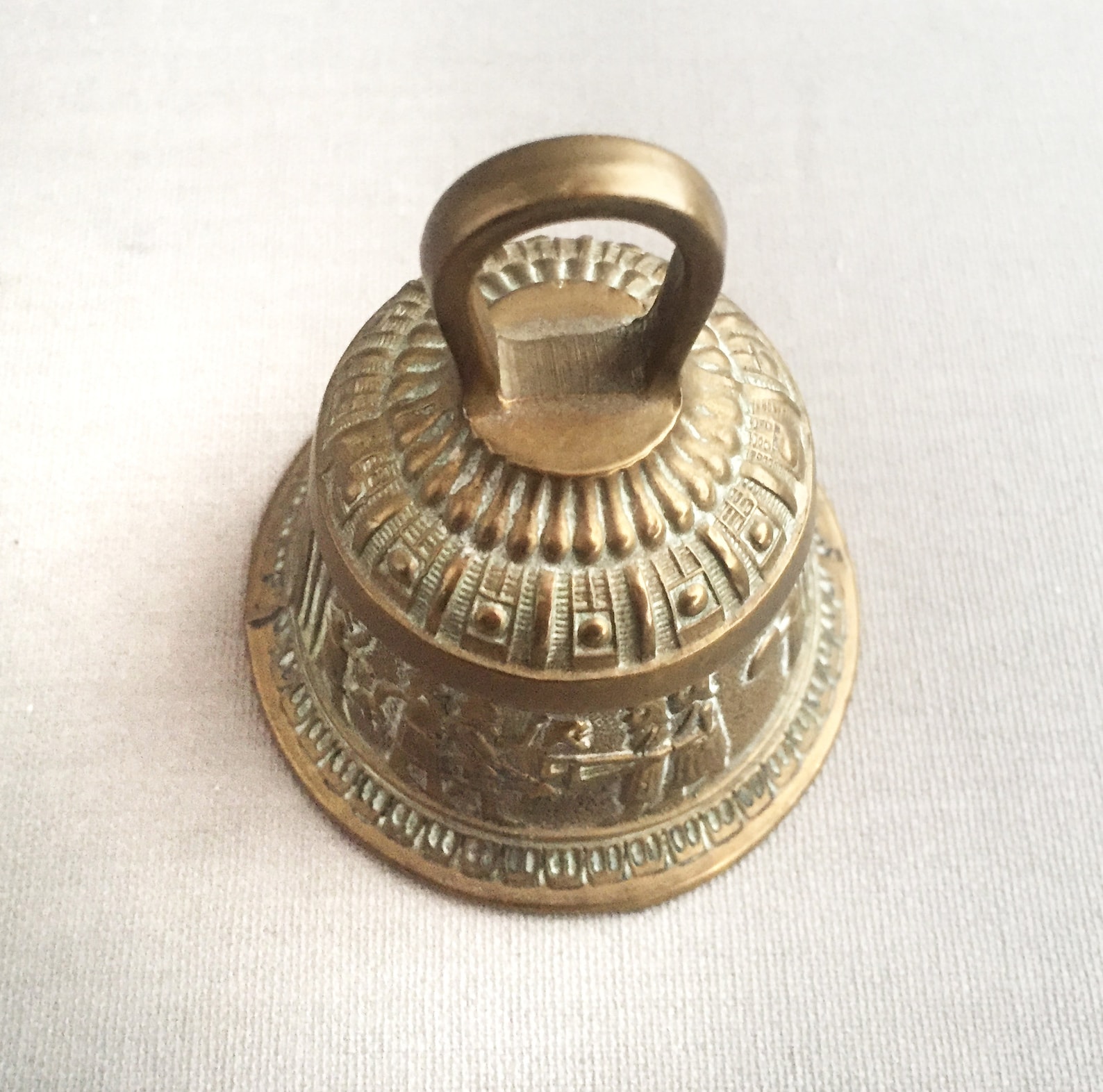 Embossed Brass Bell | Etsy UK