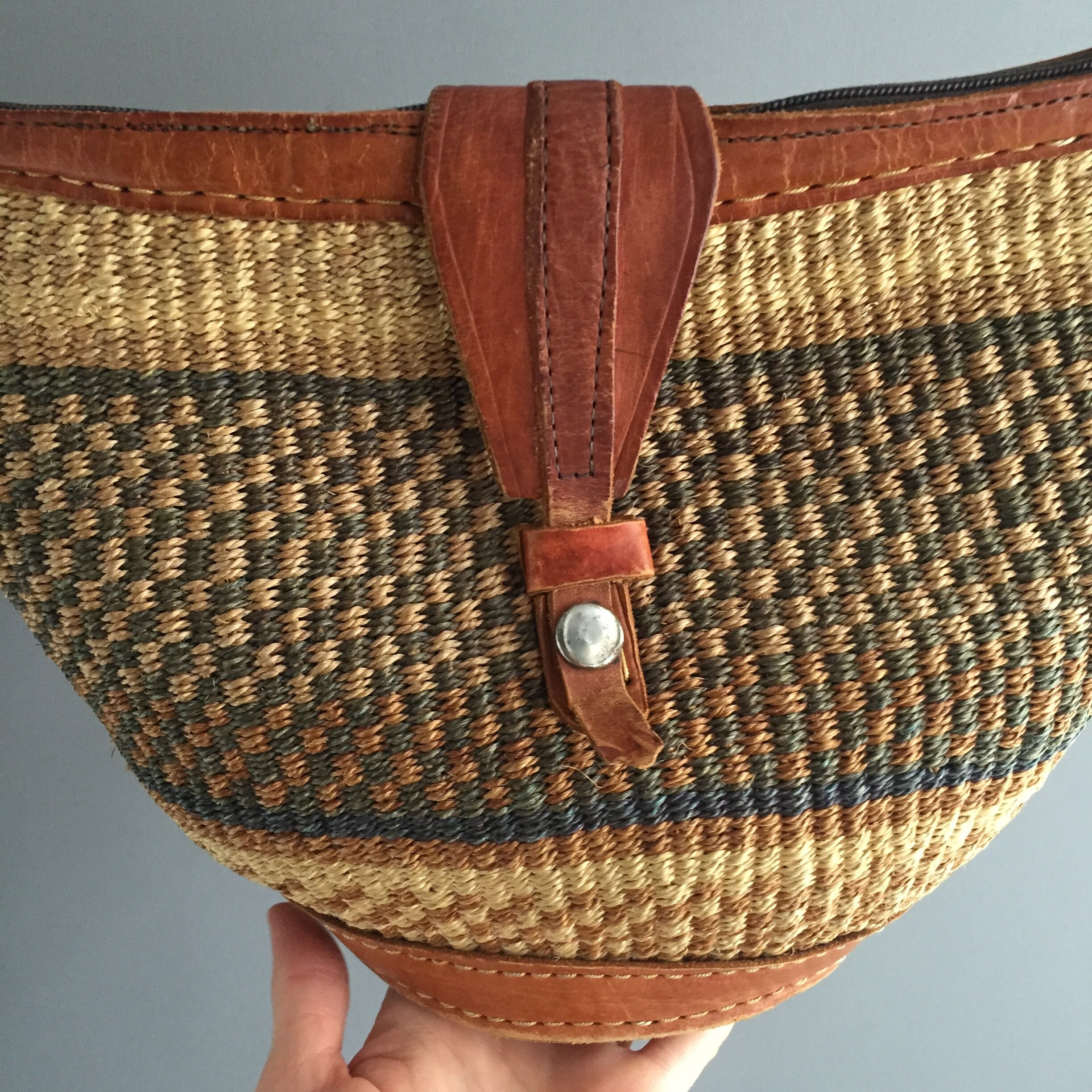 woven african basket bag