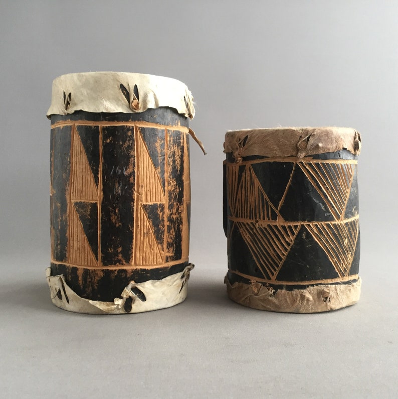 Antique African Drum Set - Etsy UK