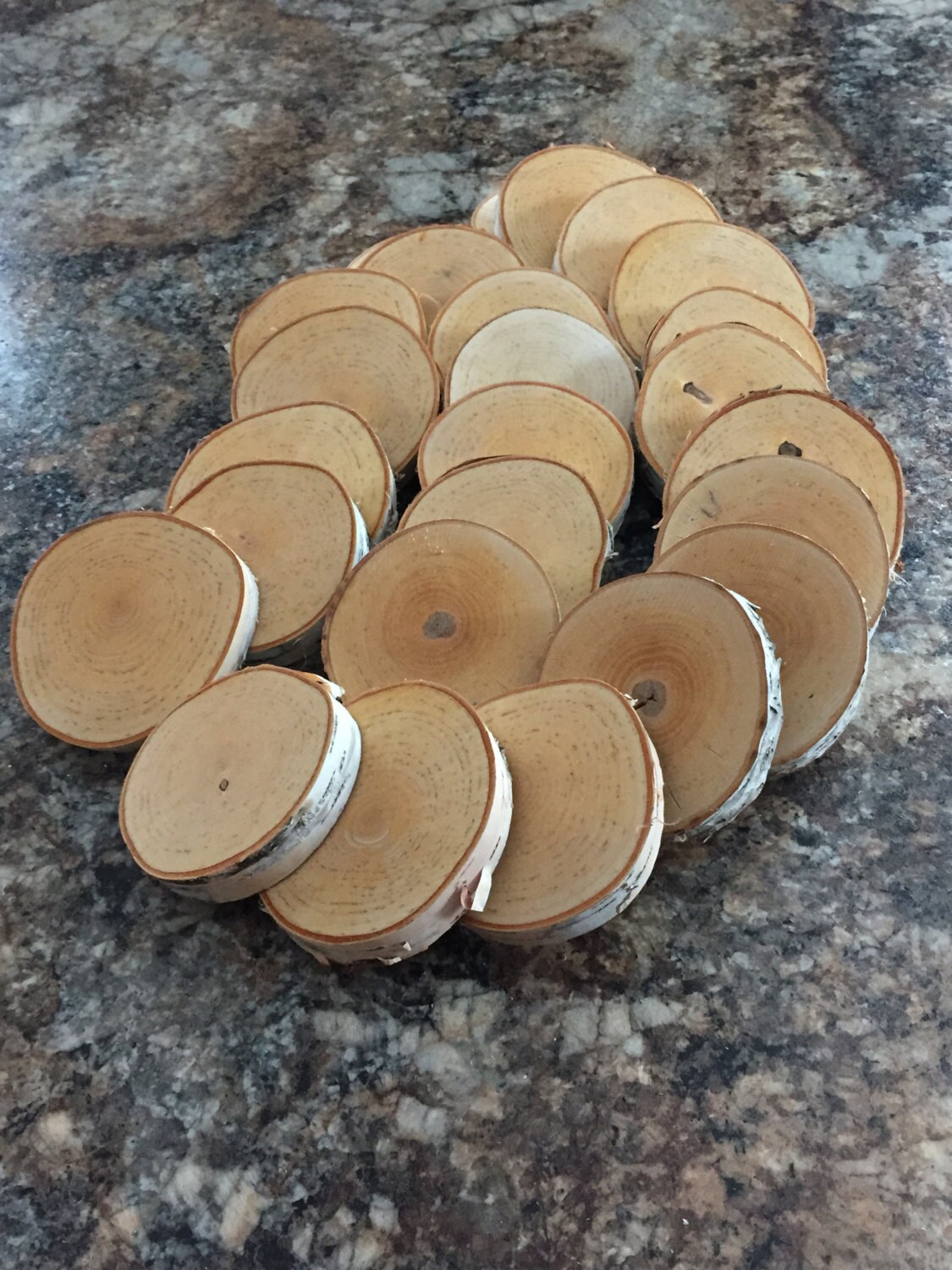 Birch Log Rounds 5/8 for arts crafts projects Set of | Etsy