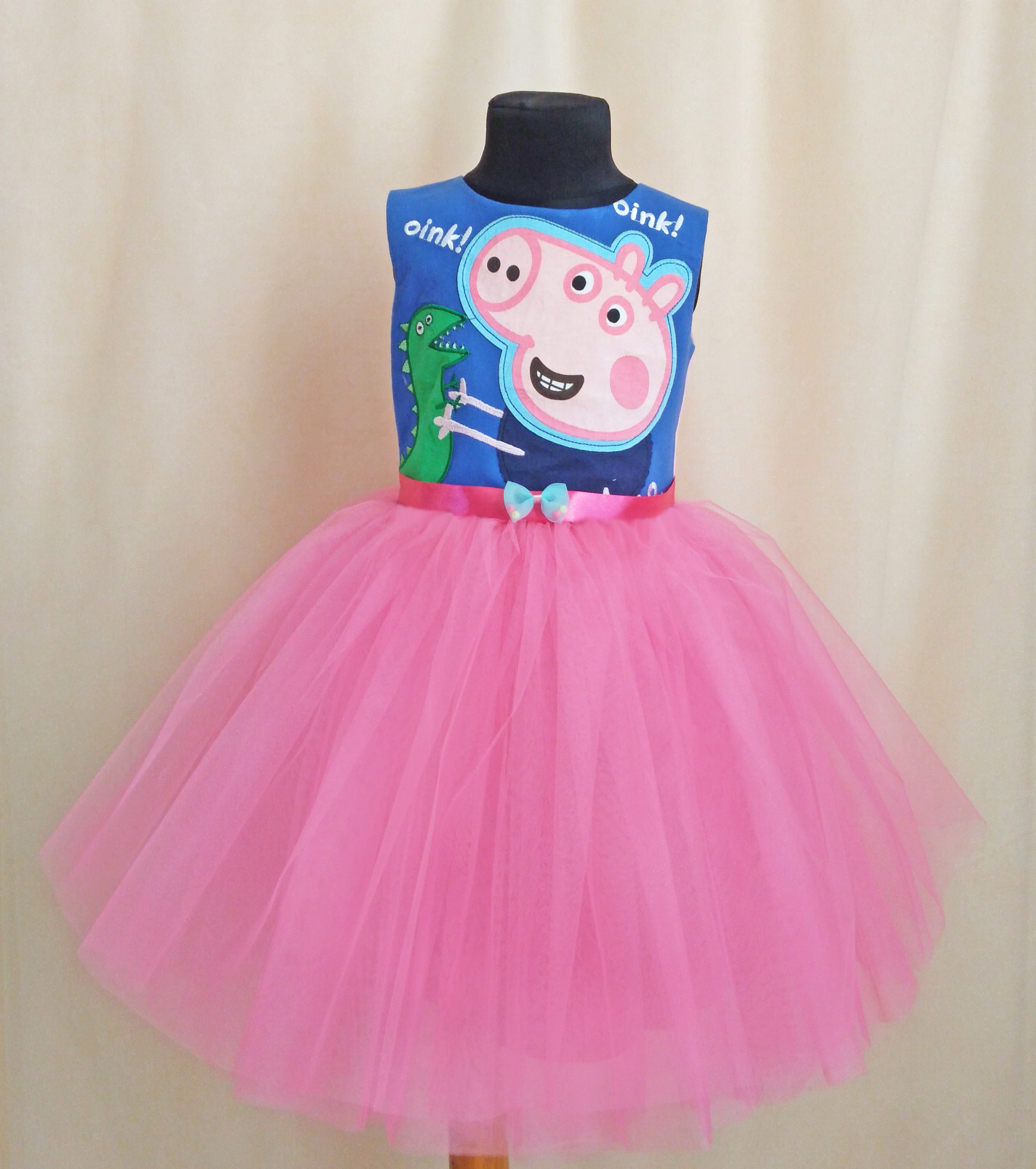 Peppa Pig Dress Birthday Dress Tulle dress Peppa tulle | Etsy