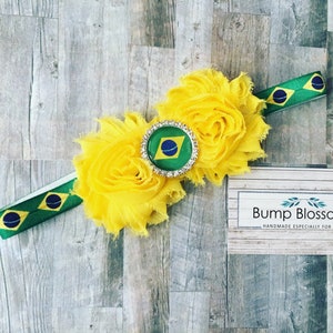 Brazil Headband, Brazil Theme Headband, World Cup Headband, Brazil ...