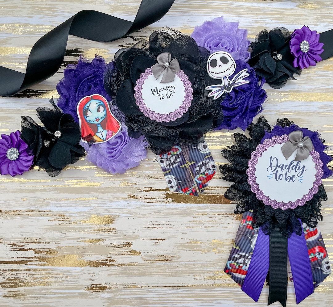 Nightmare Before Christmas Baby Shower, Halloween Baby Shower, Purple ...
