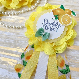 Lemon Baby Shower Sash, Lemon Theme Baby Shower Sash Decor, Lemon Baby ...
