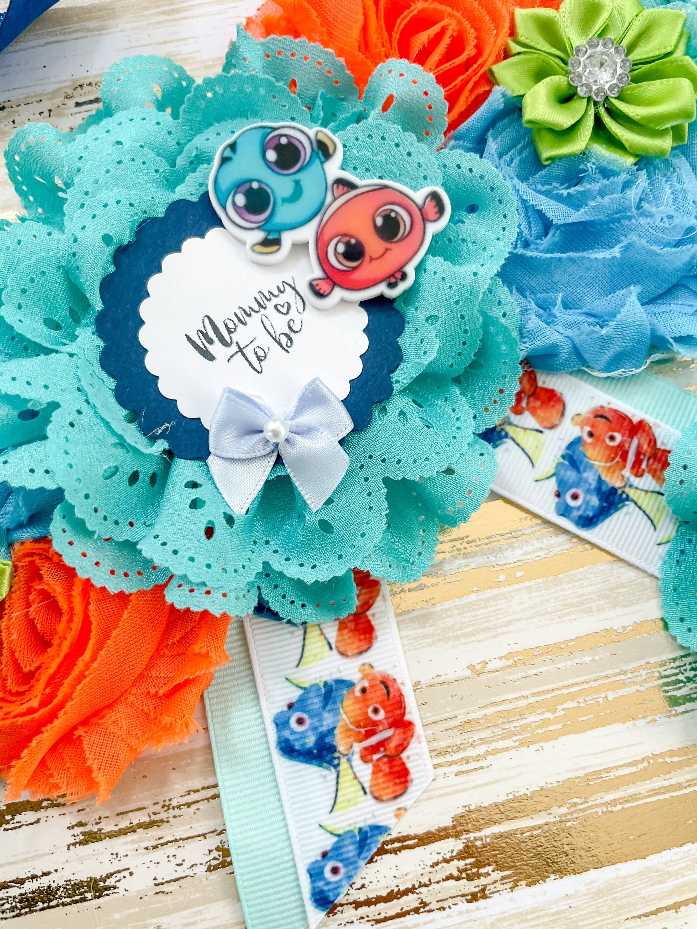 Finding Nemo, Finding Dory Baby Shower Sash, Nemo Baby Shower, Mommy to ...