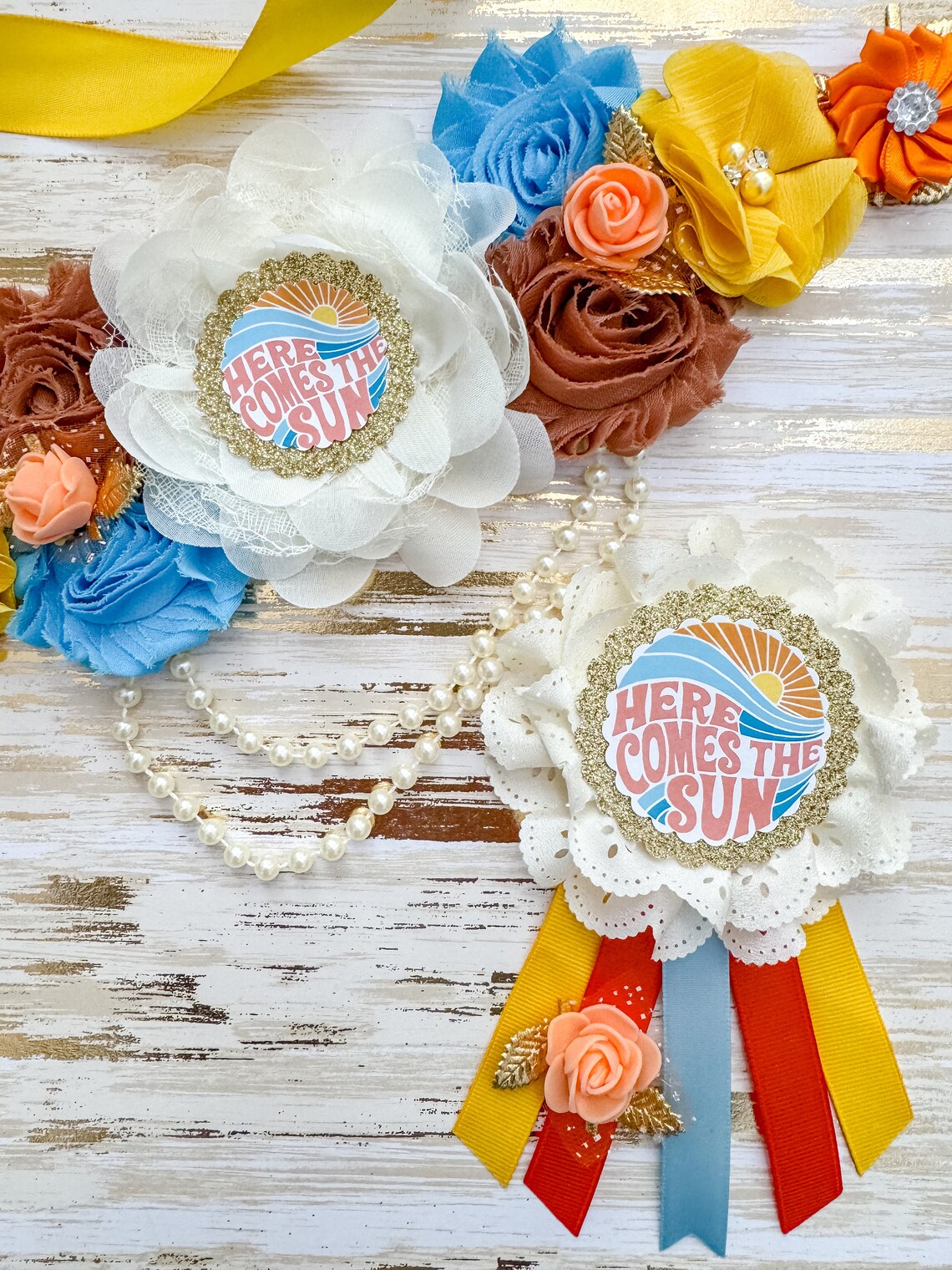 Here Comes the Sun Baby Shower Sash Sunshine Mommy to Be Baby Shower ...