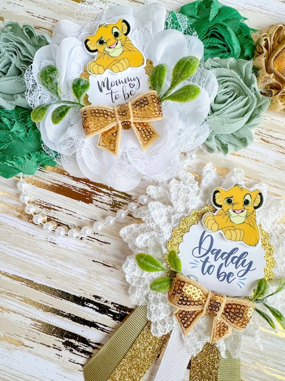 Ecografía Del Baby Shower Del Rey León Con Plantillas