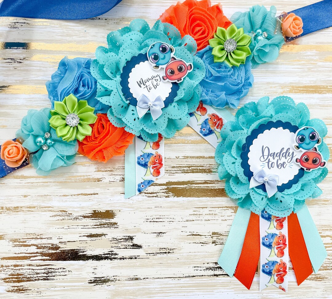 Finding Nemo, Finding Dory Baby Shower Sash, Nemo Baby Shower, Mommy to ...