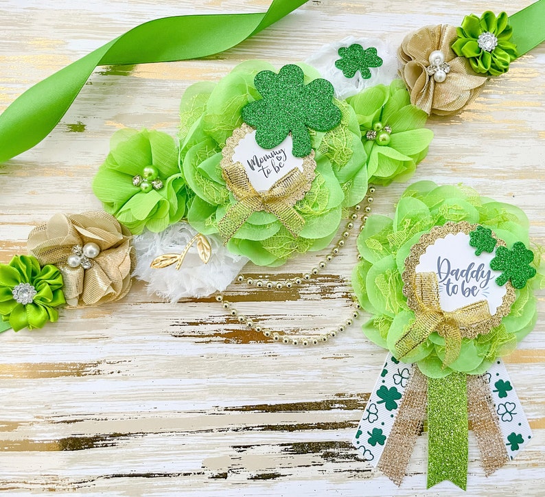St Patrick's Day Baby Shower Mommy to Be Gift Maternity Sash Irish Baby ...