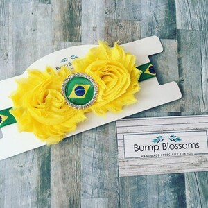 Brazil Headband, Brazil Theme Headband, World Cup Headband, Brazil ...