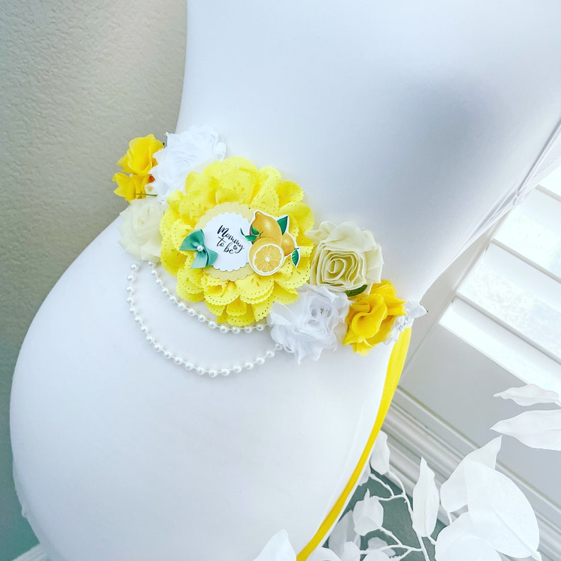Lemon Baby Shower Sash, Lemon Theme Baby Shower Sash Decor, Lemon Baby ...