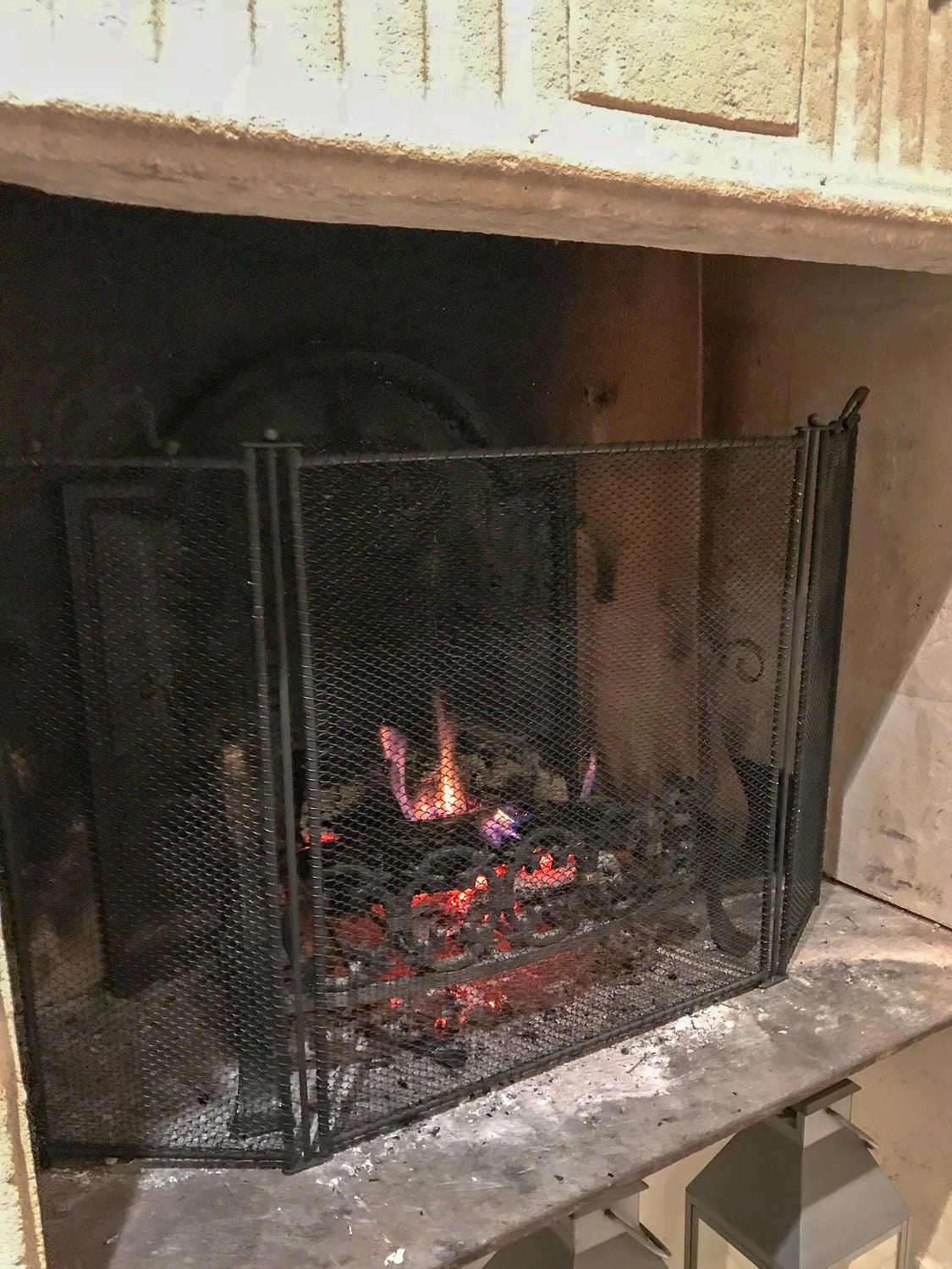 Elegant French Fireplace Screen | Handmade, New | 22" to 35" Wide | 22. ...