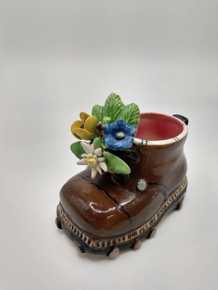 Antique Ceramic Boot Made in Italy - Etsy