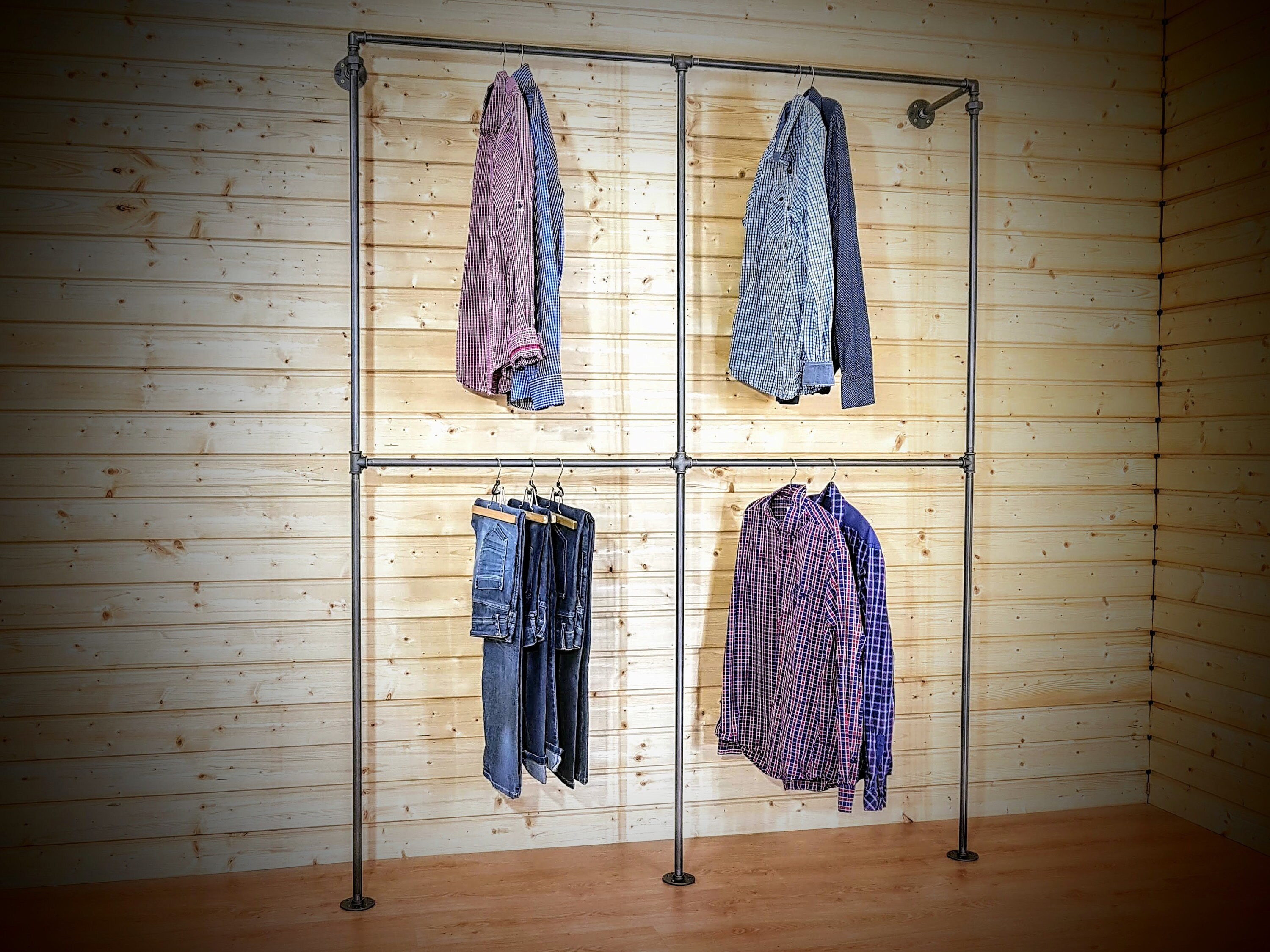 Clothing Rack, Clothes Rail, Retail Display, Pipe Clothing Rack ...