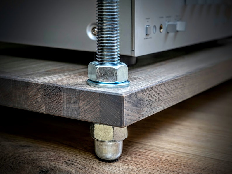 Audio Rack With Adjustable Oak Shelves / Record Player Stand / - Etsy