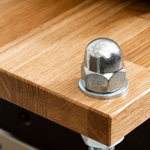 Record Player Stand With Adjustable Oak Shelves - Turntable Stand ...