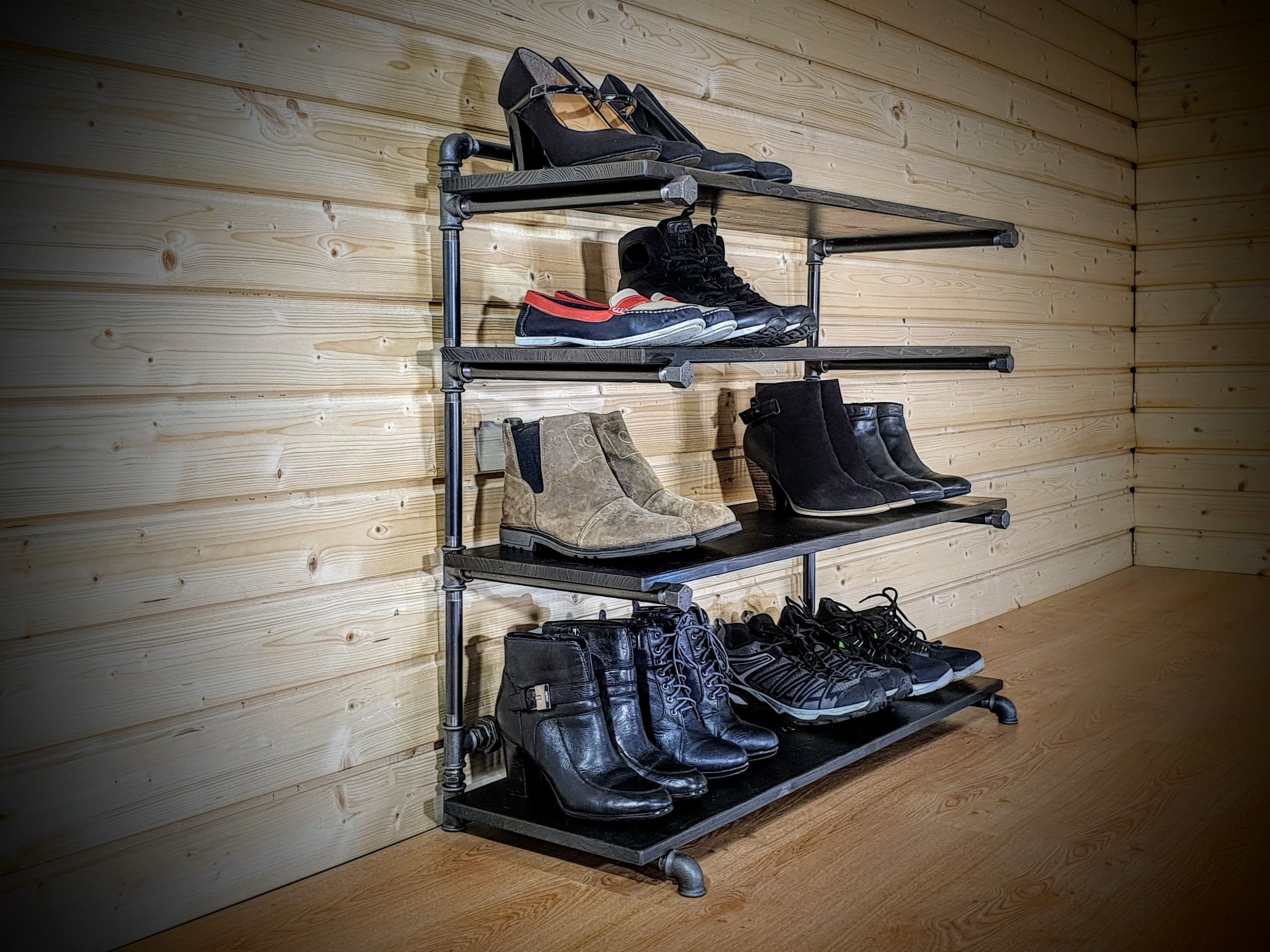 Multiple Tier Shoe Rack Storage Solution for Your Entryway | Etsy UK