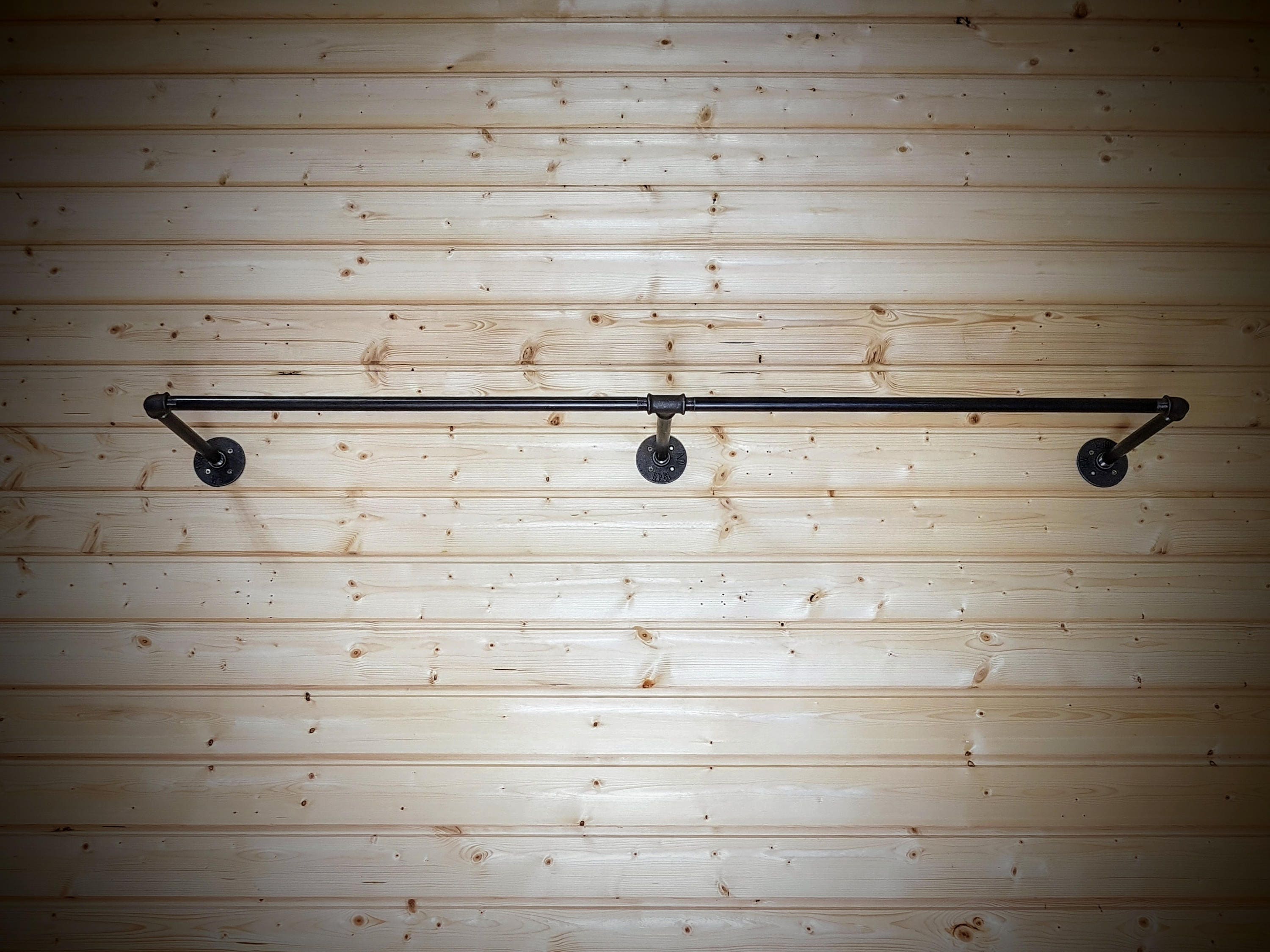 Industrial Clothing Rack Wall Mounted Clothes Rail Garment - Etsy