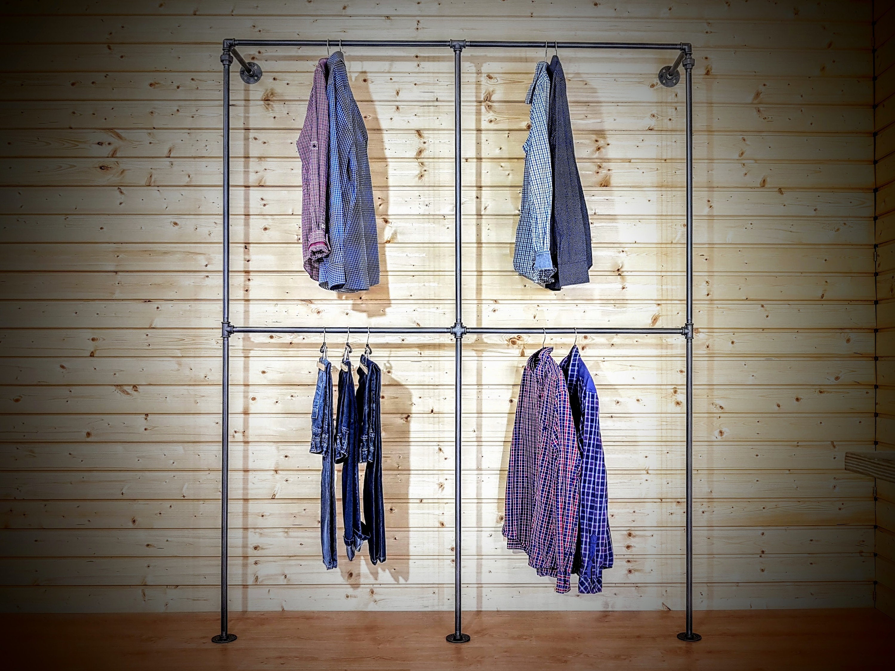 Clothing Rack, Clothes Rail, Retail Display, Pipe Clothing Rack ...