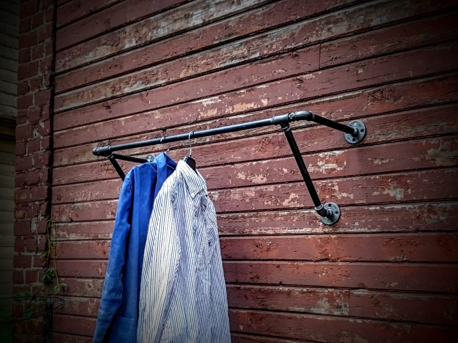 Heavy Duty Wall Mounted Clothes Rack Wall Mounted Clothes - Etsy