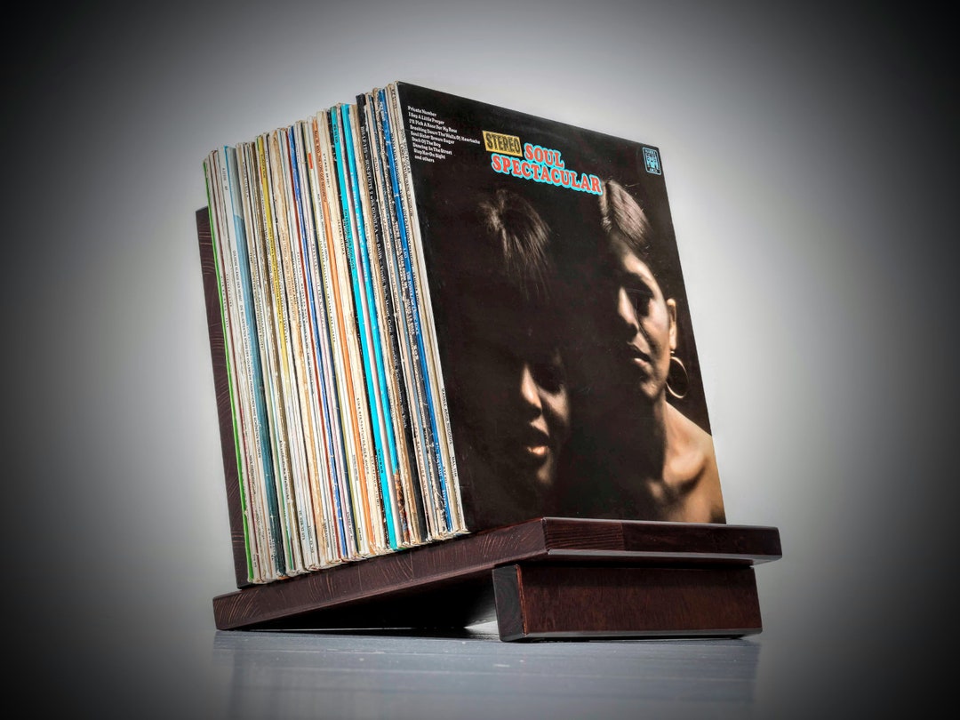 Vinyl Record Display Rack, Wooden Vinyl Record Stand, Vinyl Record ...