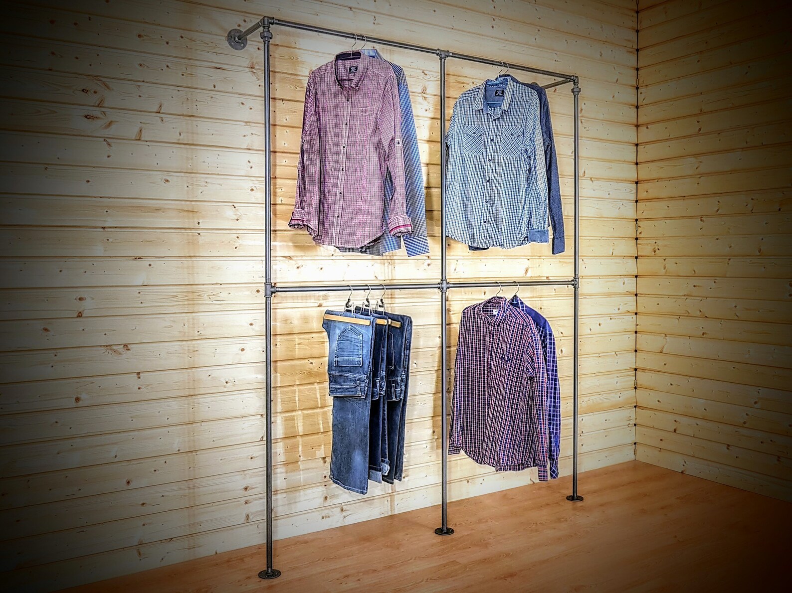 Clothing Rack, Clothes Rail, Retail Display, Pipe Clothing Rack ...