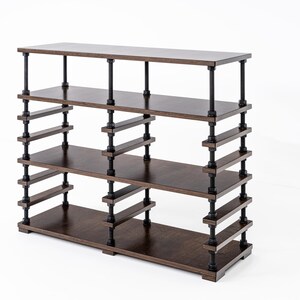 Vinyl Record Storage Cabinet & Hi-fi Audio Rack / Turntable Stand With ...
