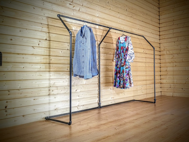 Free Standing Clothes Rack Collapsible Clothing Rack / - Etsy